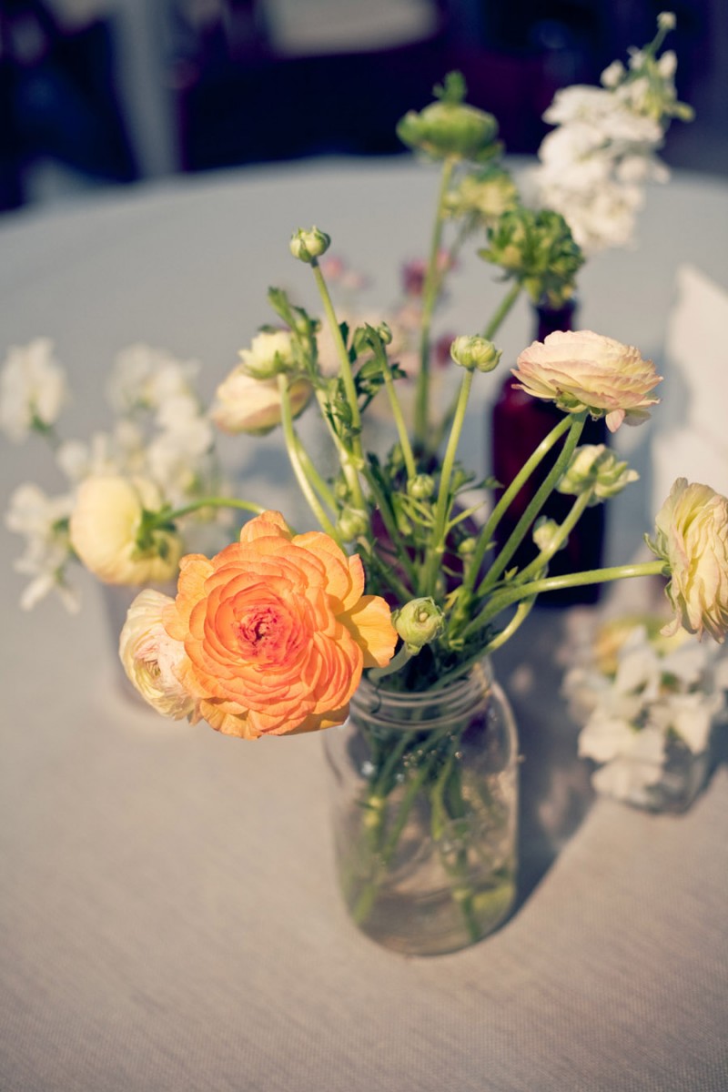 Ranunculus Wedding Centerpieces